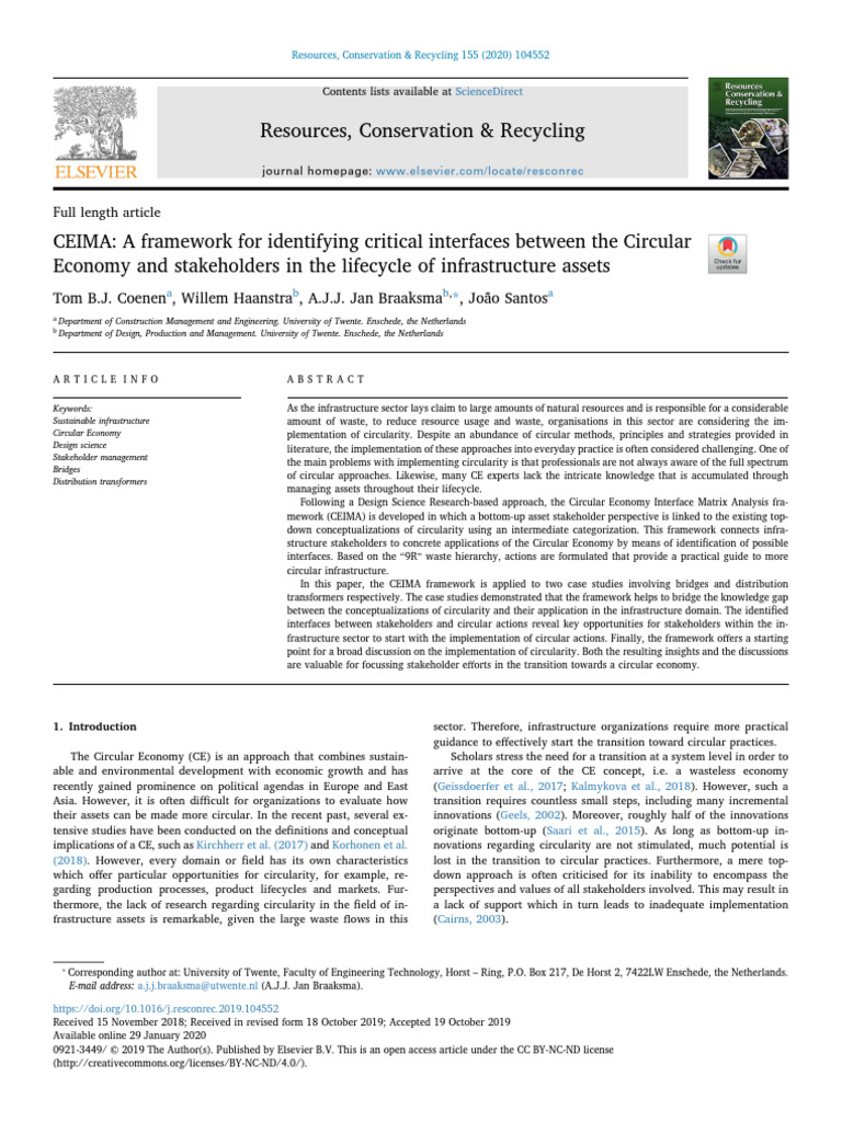 CEIMA. A Framework For Identifying Critical Interfaces Between The ...
