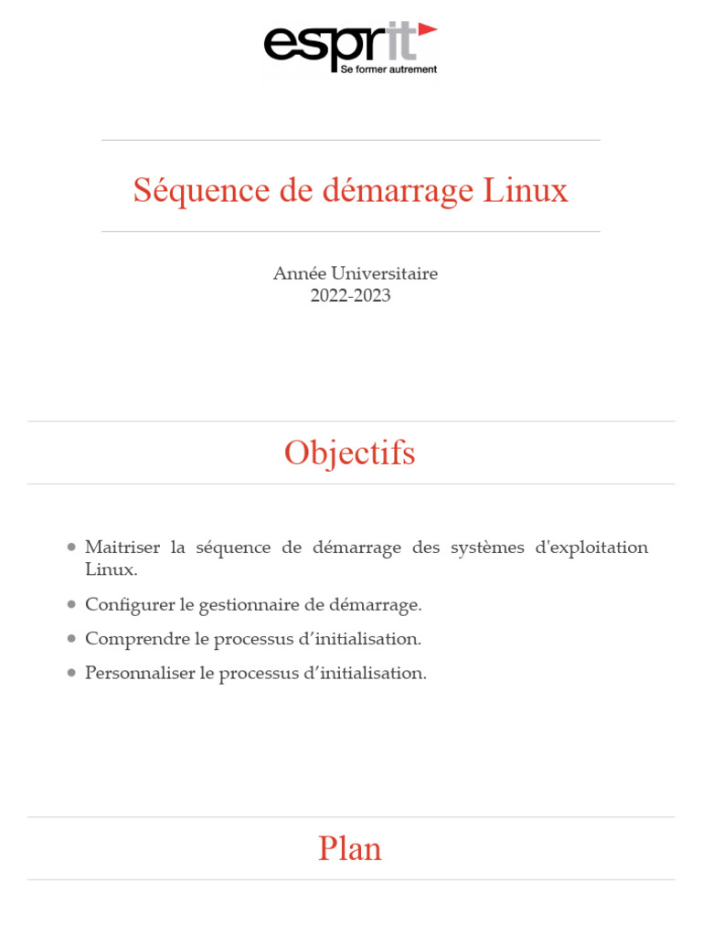 Chapitre2 - Séquence de Démarrage 22-23 | PDF | Démarrage d'un ordinateur | Ingénierie informatique