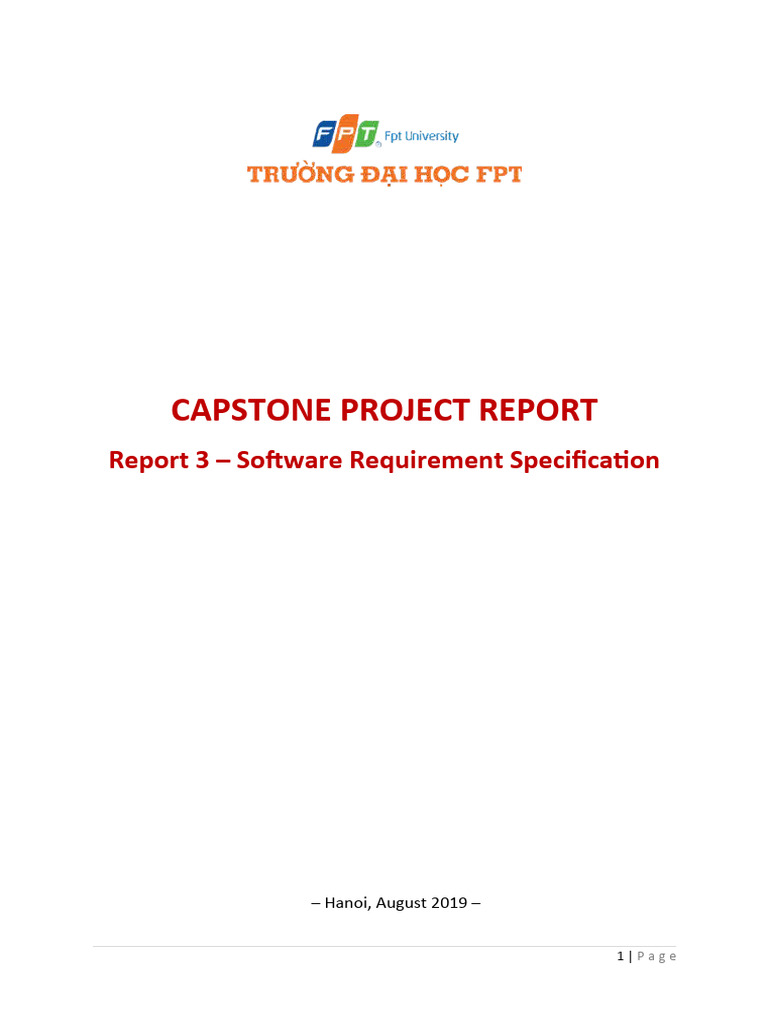 Report3 - Software Requirement Specification | PDF | Use Case | Usability