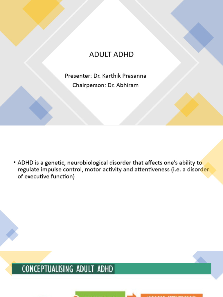 Adult Adhd | PDF | Attention Deficit Hyperactivity Disorder | Stimulant