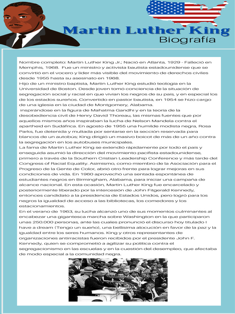 George Washington Biography Infographic | PDF | Martin Luther King hijo ...