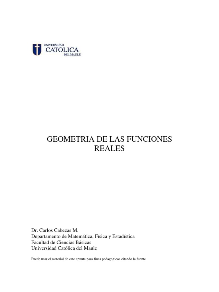Geometria de Las Funciones Reales | PDF | Vector Euclidiano | Conjunto convexo