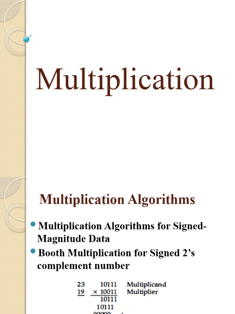 Multiplication | PDF
