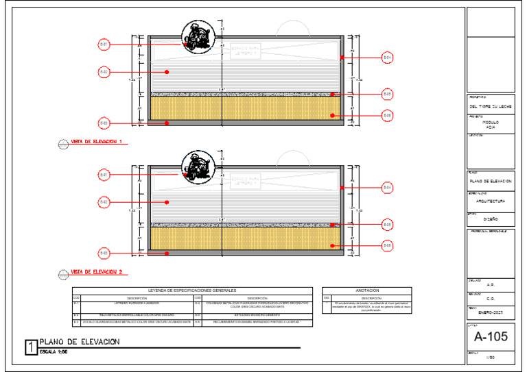 Plano Elevacion | PDF