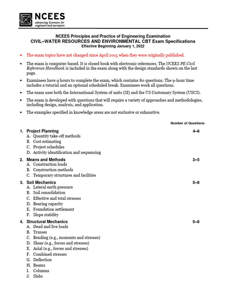 Civ WRE April 2022 r2 | PDF | Sewage Treatment | Discharge (Hydrology)