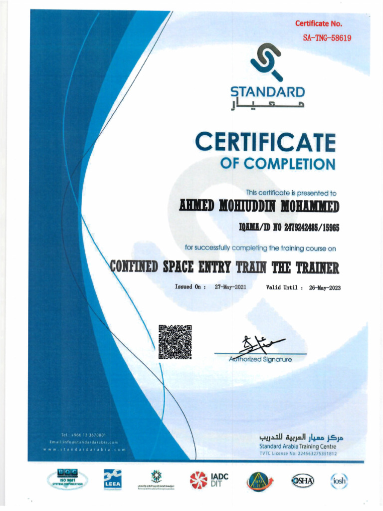 Train The Trainee Certifications Pdf