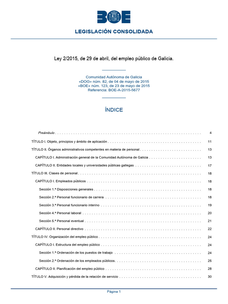 BOE A 2015 5677 Consolidado | PDF | Derecho laboral | Gestión de recursos humanos