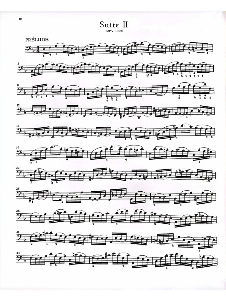 Bach Cello Suite No.2 | PDF
