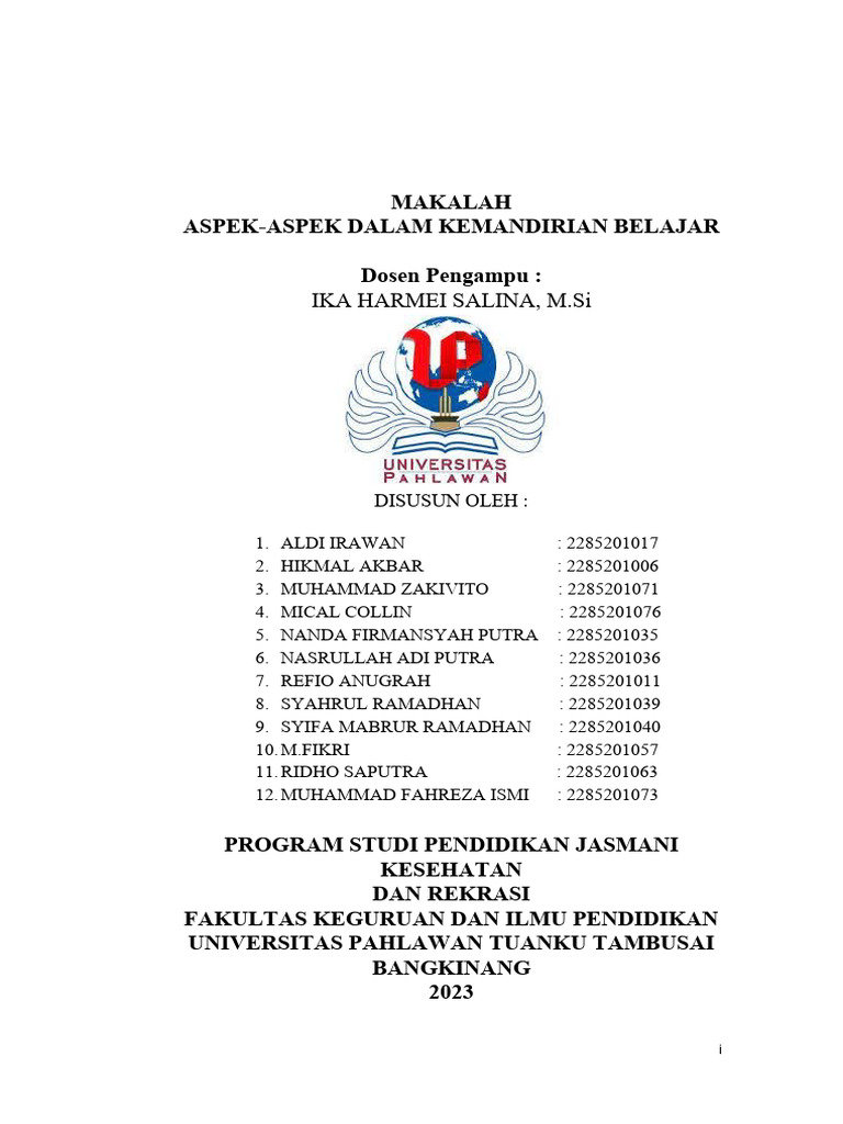 Cover Makalah 4 Slide | PDF