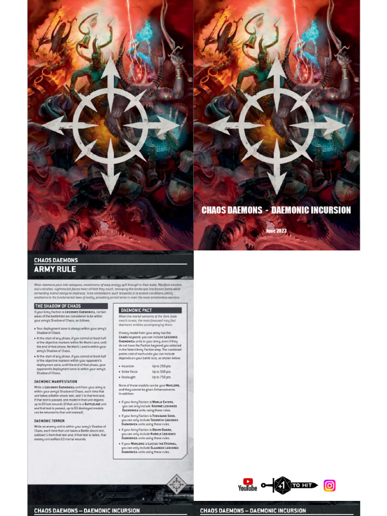 Chaos Daemons - Daemonic Incursion Booklet | PDF