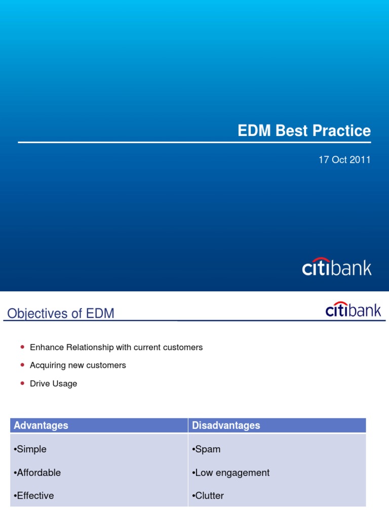 EDM Best Practices | PDF | Facebook | Email