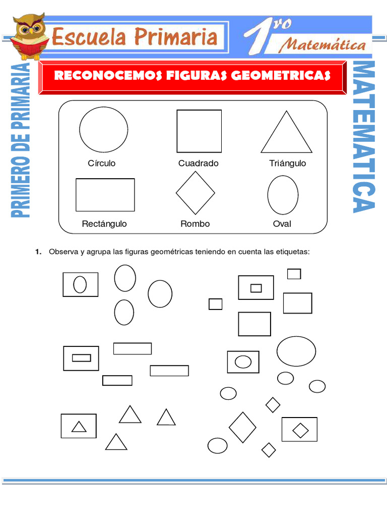 Reconocemos Figuras Geometricas para Primero de Primaria | PDF