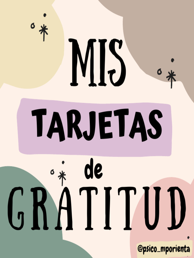 Tarjetas de Gratitud | PDF