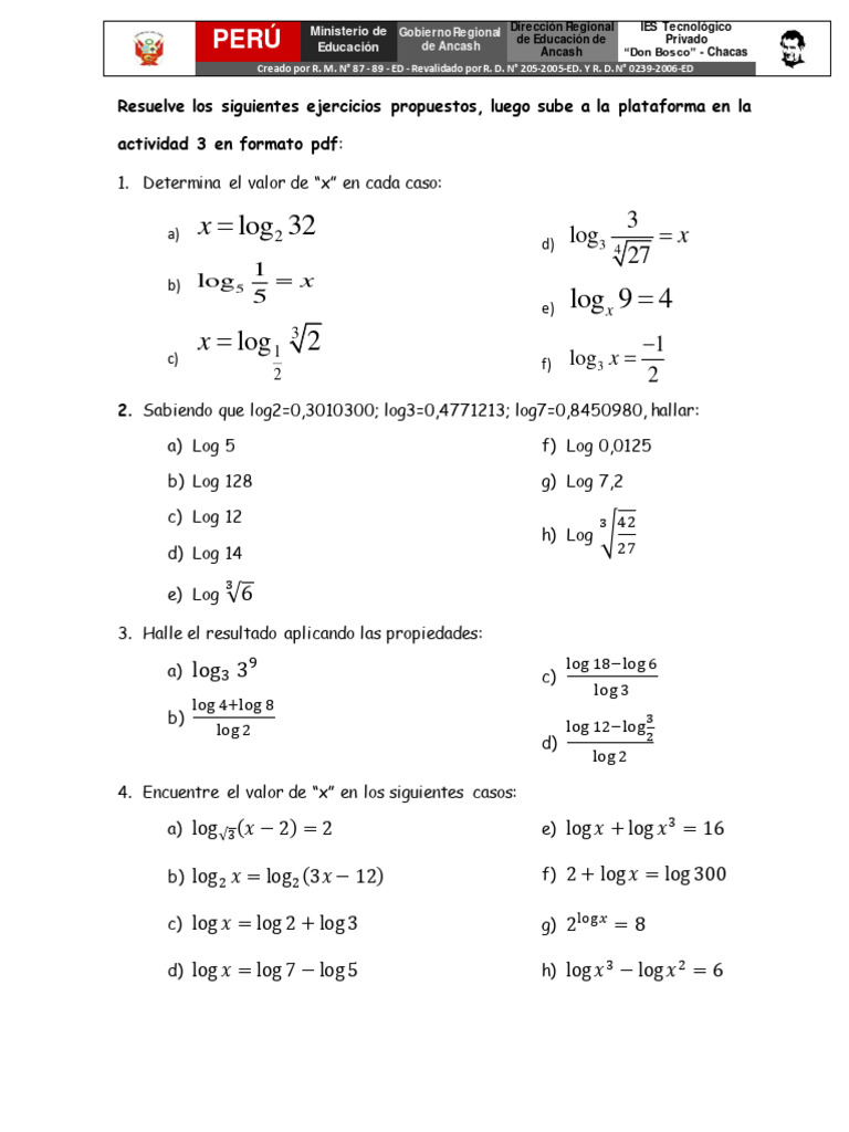 7 Ejercicios Propuestos | PDF