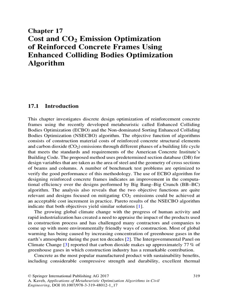 (2016) Cost and CO2 Emission Optimization of Reinforced Concrete Frames ...