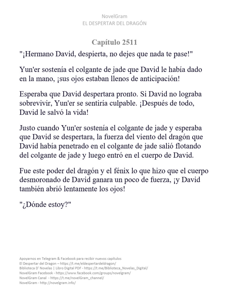 Despertar de David en Aldea Dashi | PDF | David | Continuar