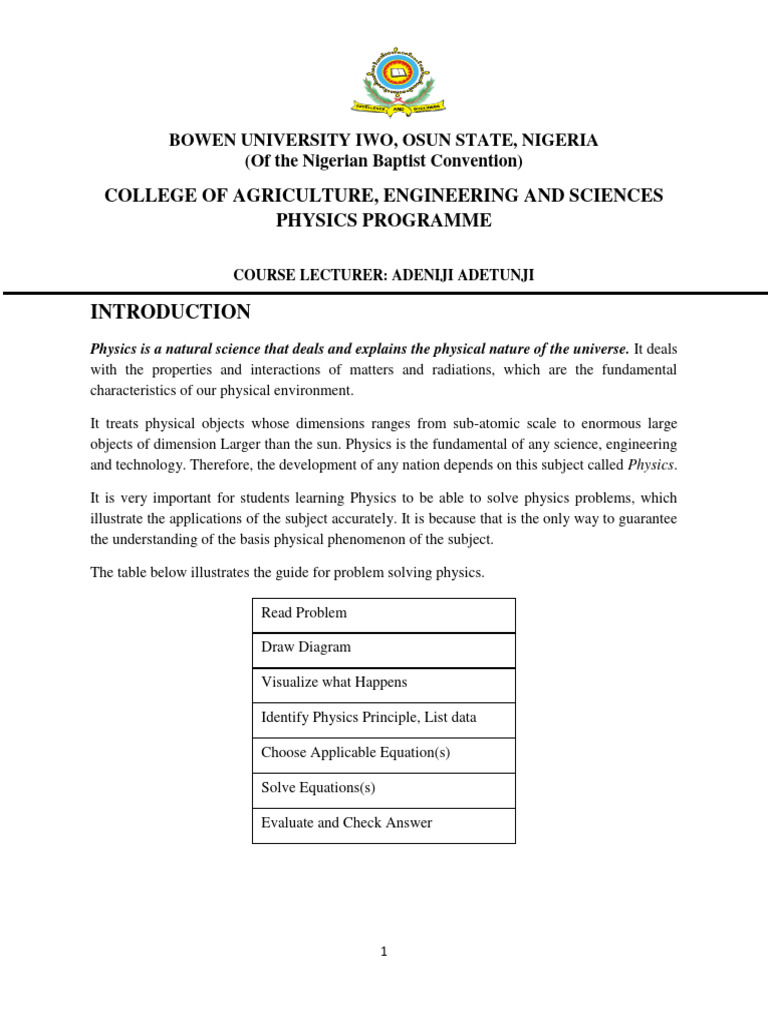 Phy 101 Note 22-23 | PDF | International System Of Units | Euclidean Vector