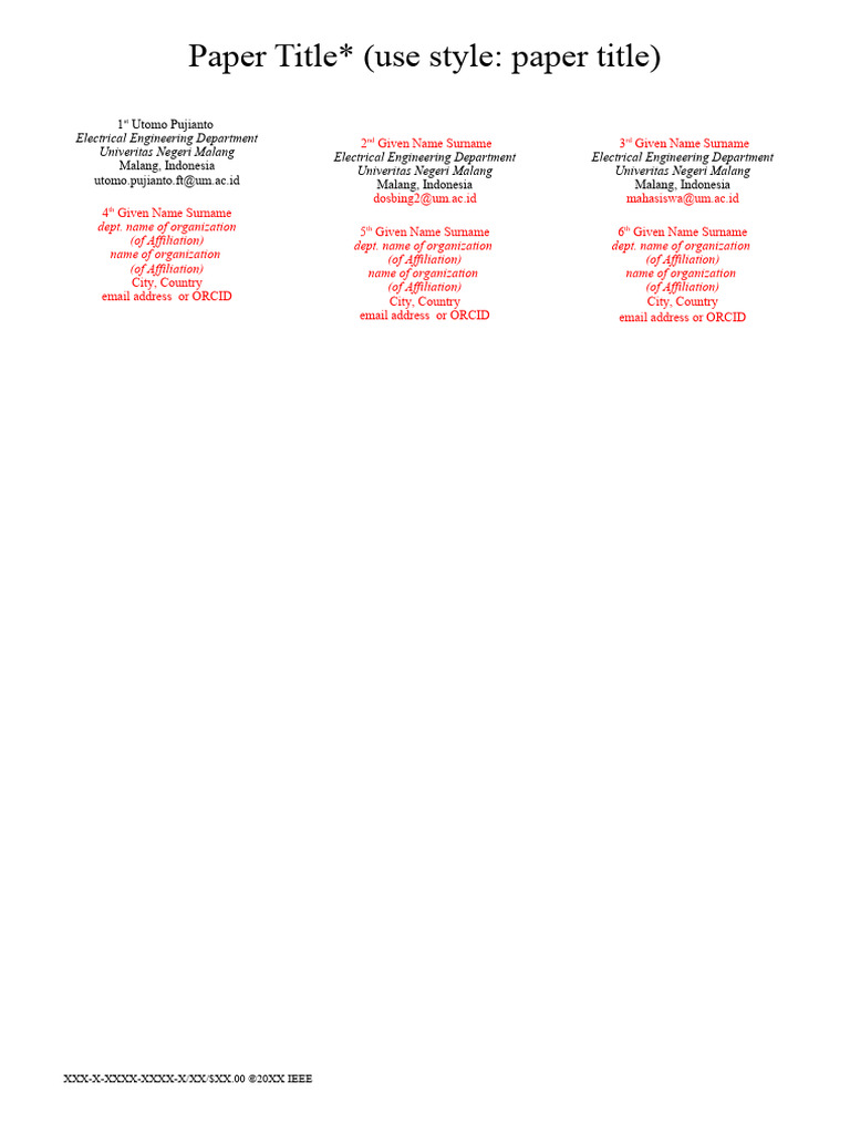 IEEE Conference-Template-A4 | PDF | International System Of Units ...