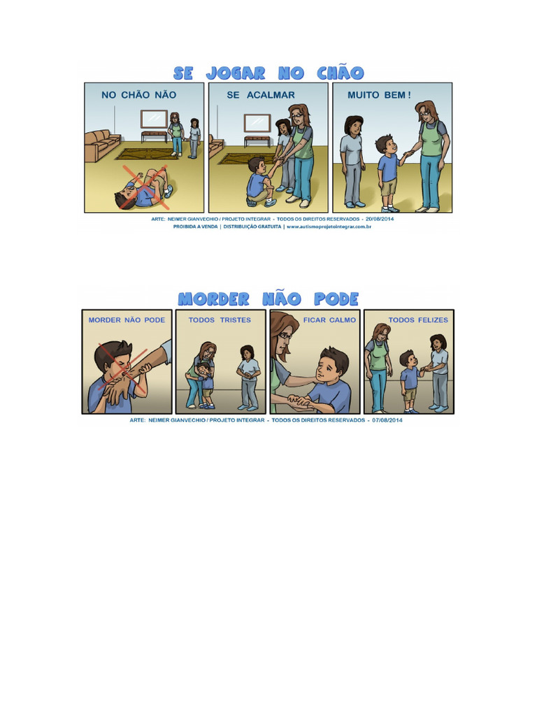 Modelos Rotina e Histórias Sociais - Tea | PDF