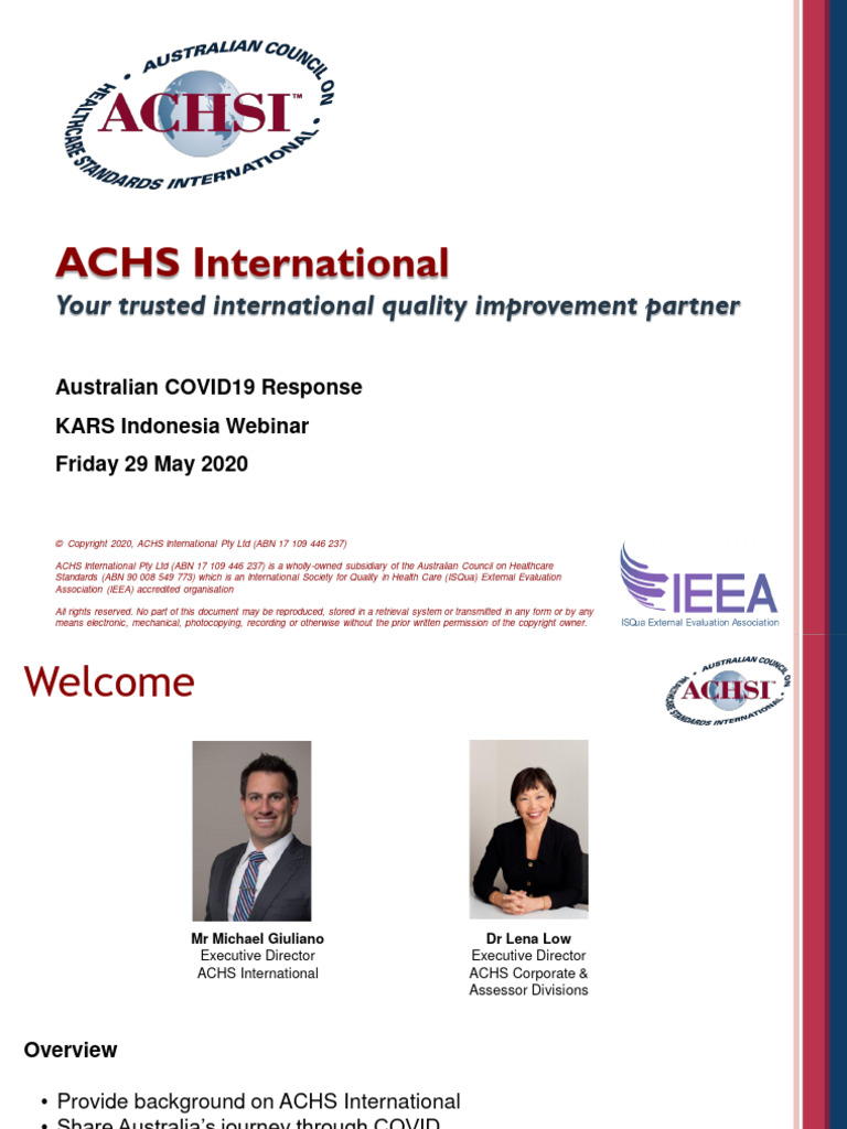 ACHS | PDF | Health Care | Patient Safety