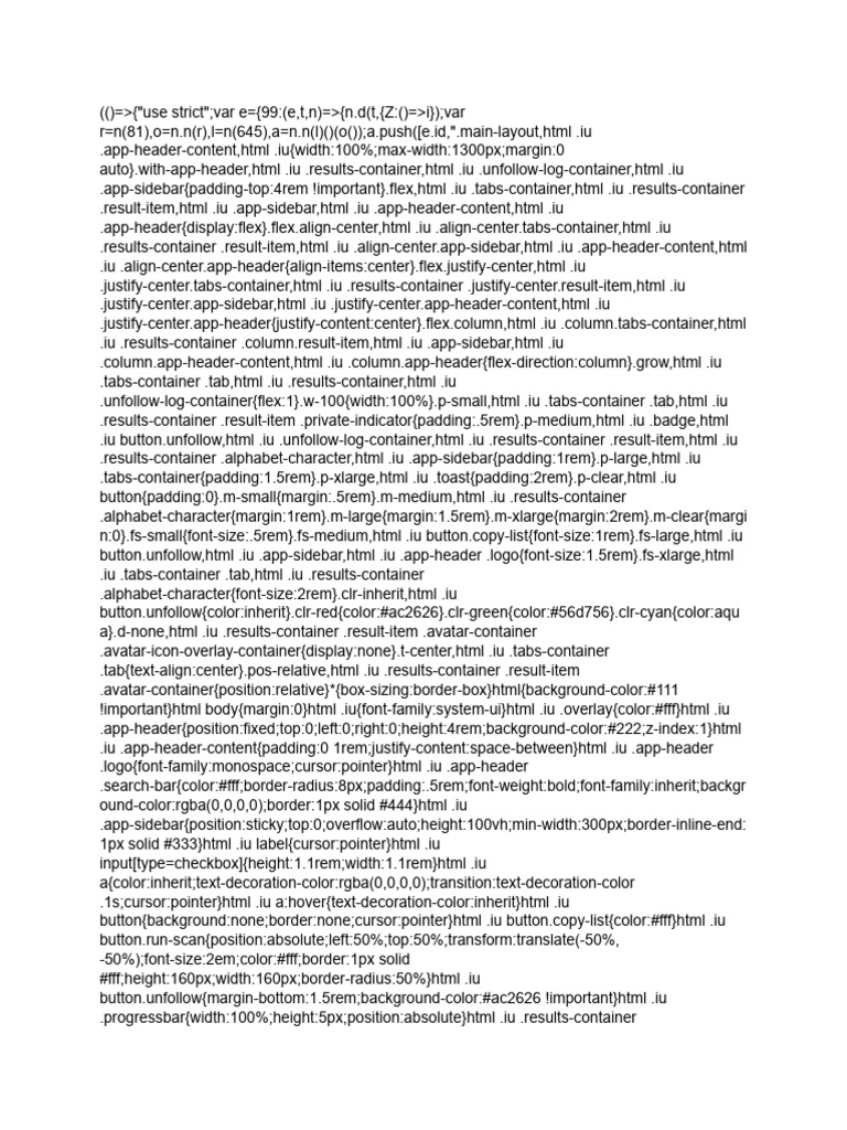 Codigo Unfollow Instagram | PDF | Business | Technology & Engineering