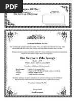 Undangan 40 Hari | PDF