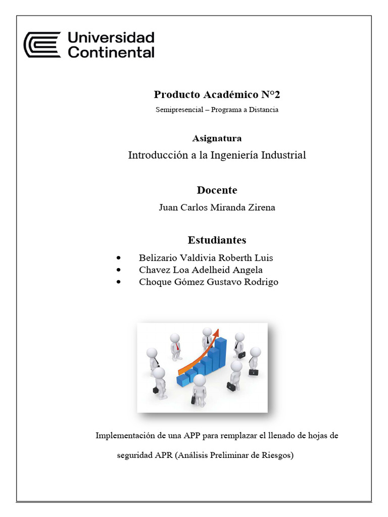 Introduccion A La Ing Industrial - Producto Academico Nro 2-1 | PDF | Aplicación movil ...