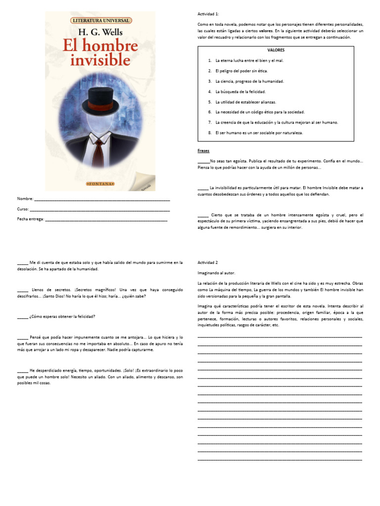 El Hombre Invisible. | PDF | Violencia