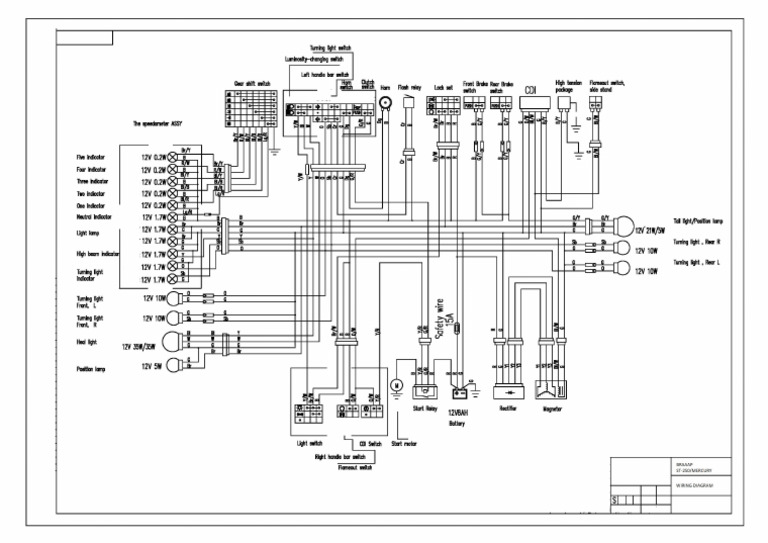 ST250 Wiring Diagram | PDF