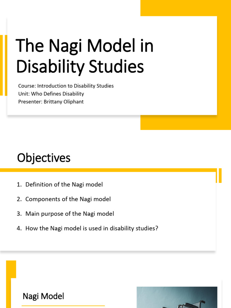 The Nagi Model in Disability Studies | PDF