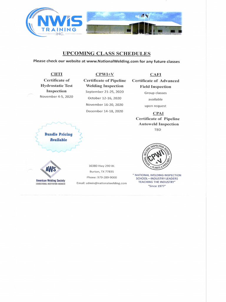 CPWI | PDF | Welding | Construction