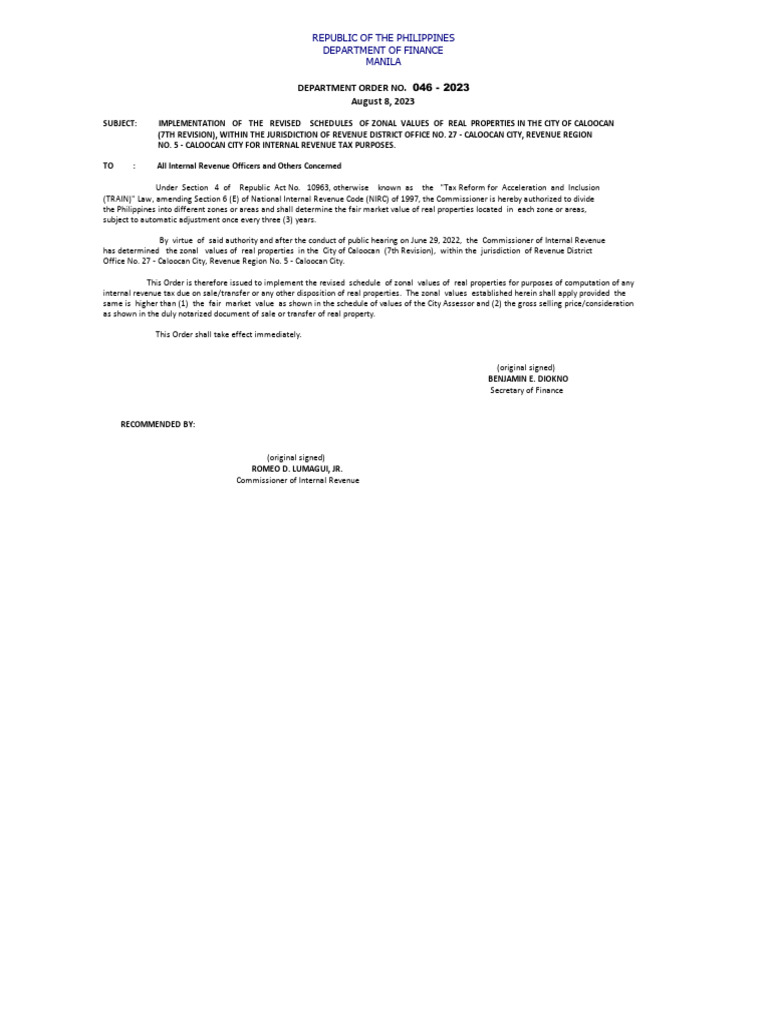 Zonal Value - Congress Village | PDF | Taxes | Internal Revenue Service