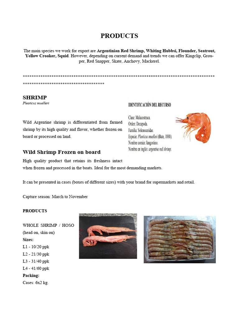 FISH Products in English | PDF | Fishing Industry | Fish