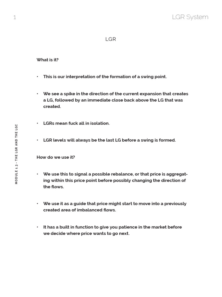 LGRs and LGCs | PDF