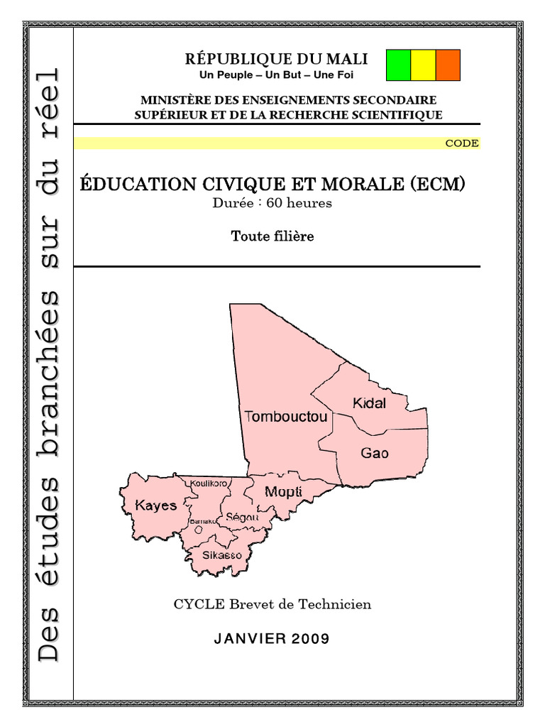 Programme d'Éducation Civique et Morale | PDF | Pédagogie | Moralité
