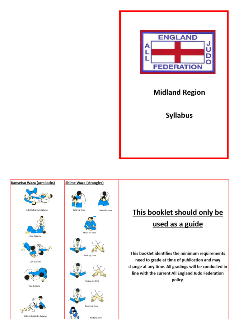 Judo Grading Syllabus Guide | PDF | Combat Sports | East Asian Martial Arts