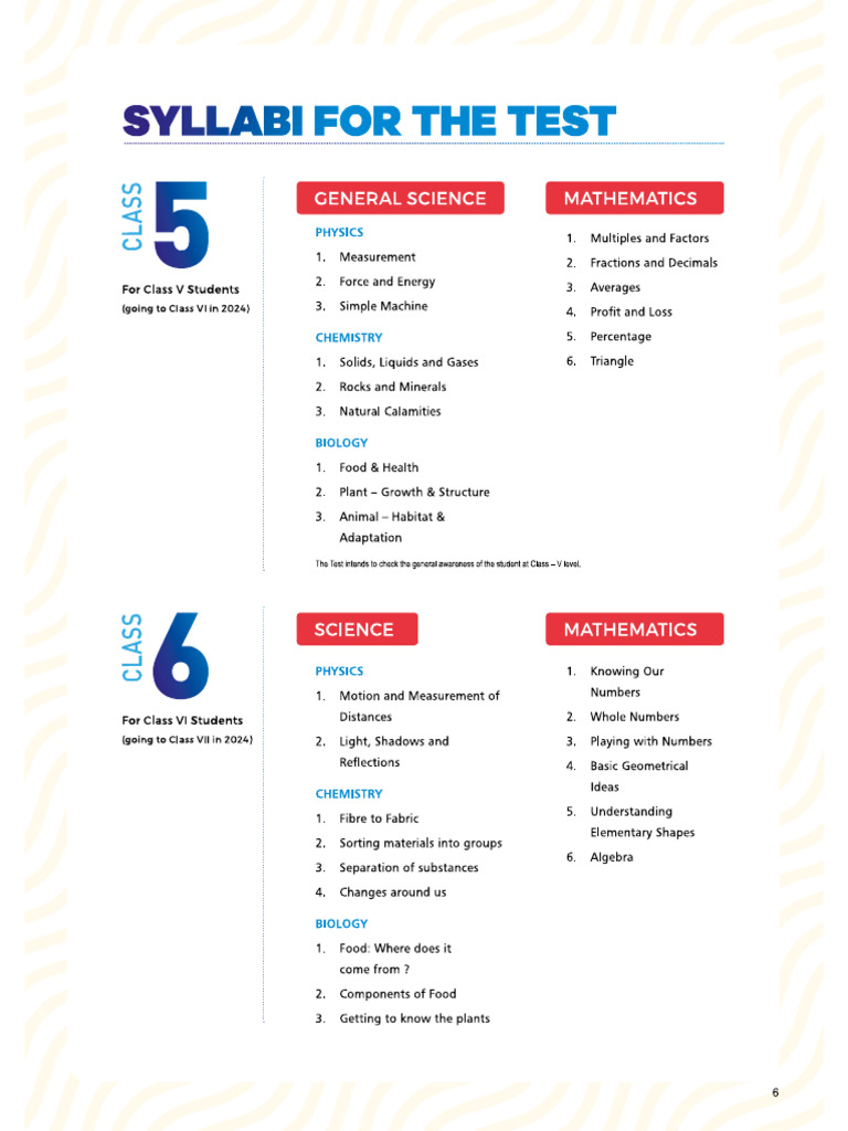 Syllabus Bigbang Class VII | PDF