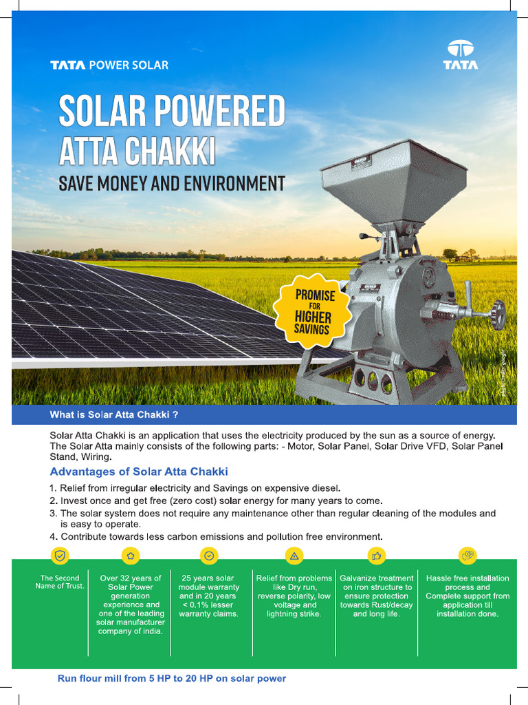 Solar Atta Chakki | PDF