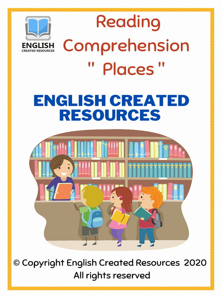 Reading Comprehension Places Copyright English Created Resources | PDF ...