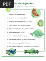 Grade 3 Adjectives Worksheet | PDF