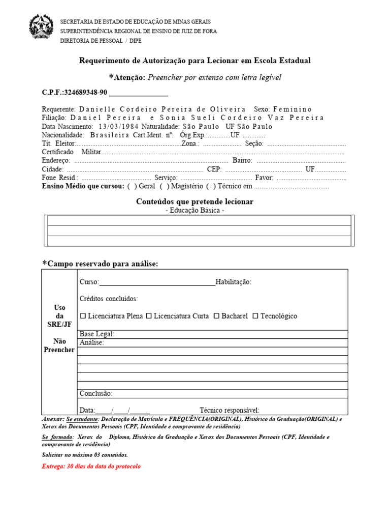 Formulario CAT Novo | PDF