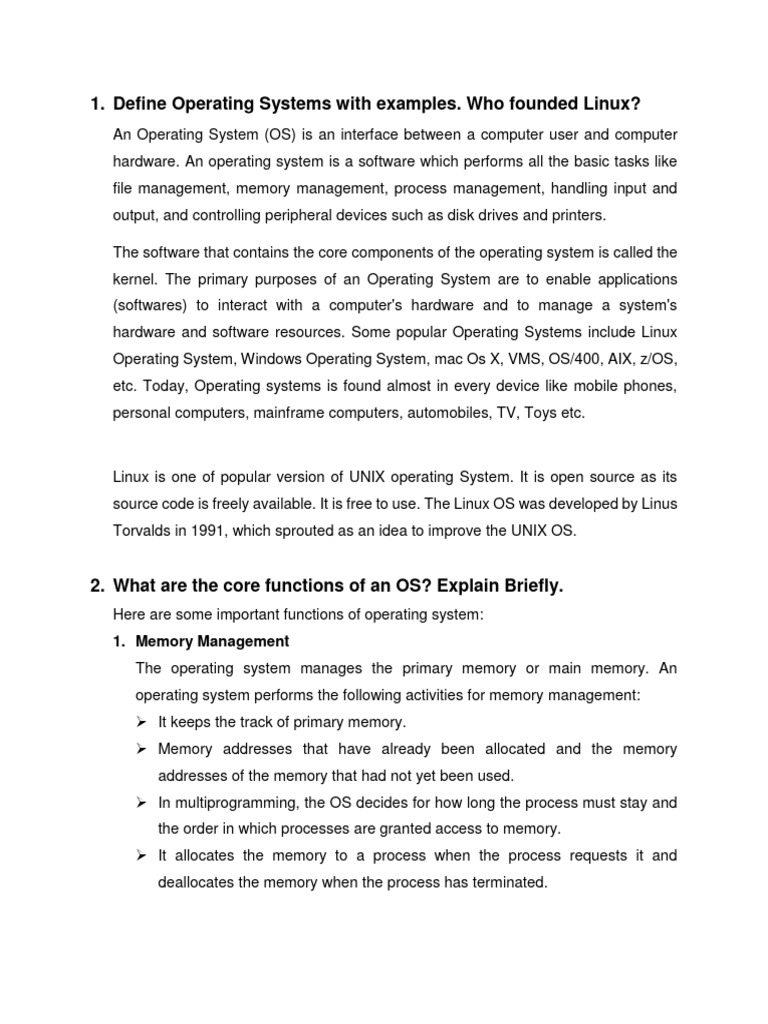 Operating System | PDF | Operating System | 64 Bit Computing