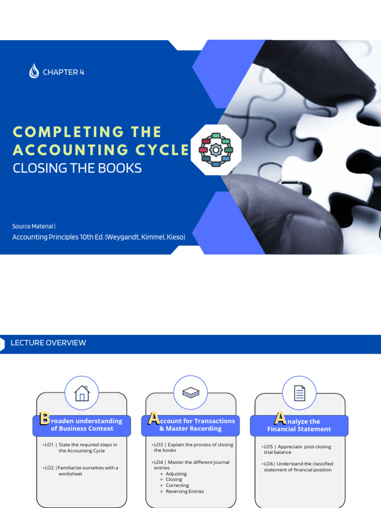 04 Completing The Accounting Cycle | PDF | Expense | Debits And Credits