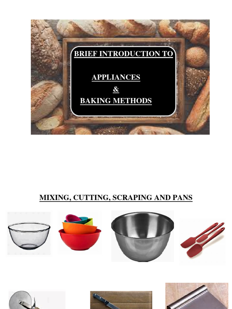 Day 3-Baking Methods and Appliances - Copy - Copy Fixed | PDF | Cakes ...