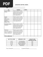 ADL Scoring Cheat Sheet | PDF | Hygiene | Wheelchair