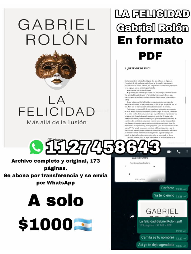 La Felicidad Gabriel Rolón | PDF