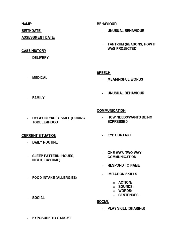 Occupational Profile | PDF