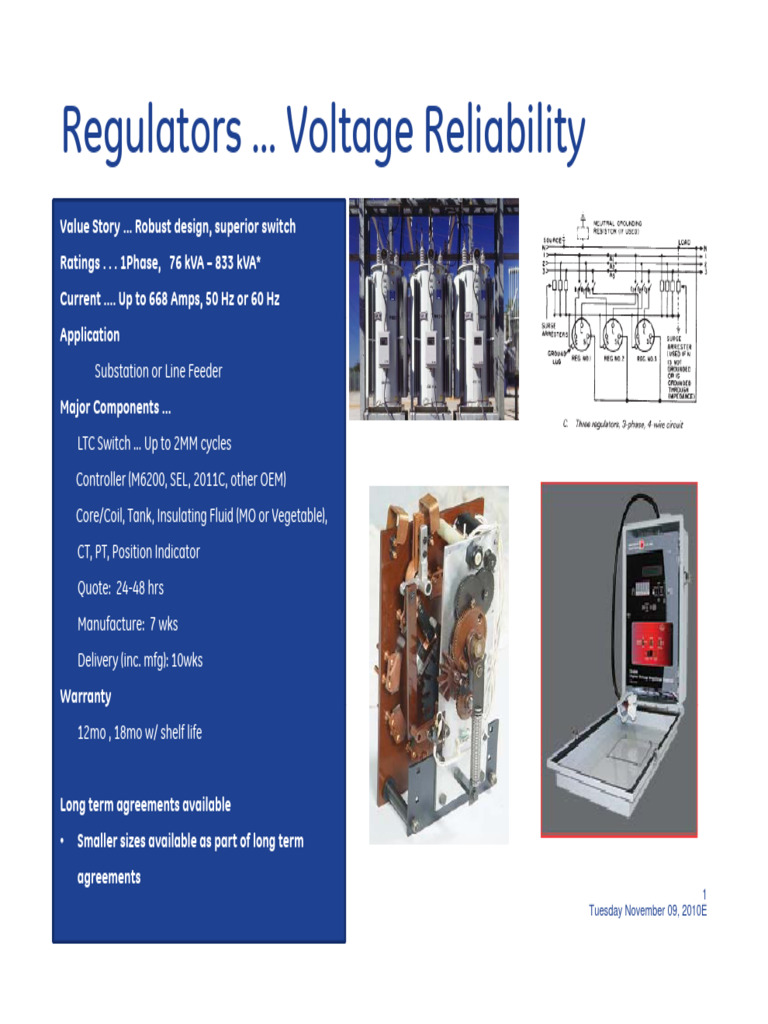 GE Shreveport - Voltage Regulators | PDF