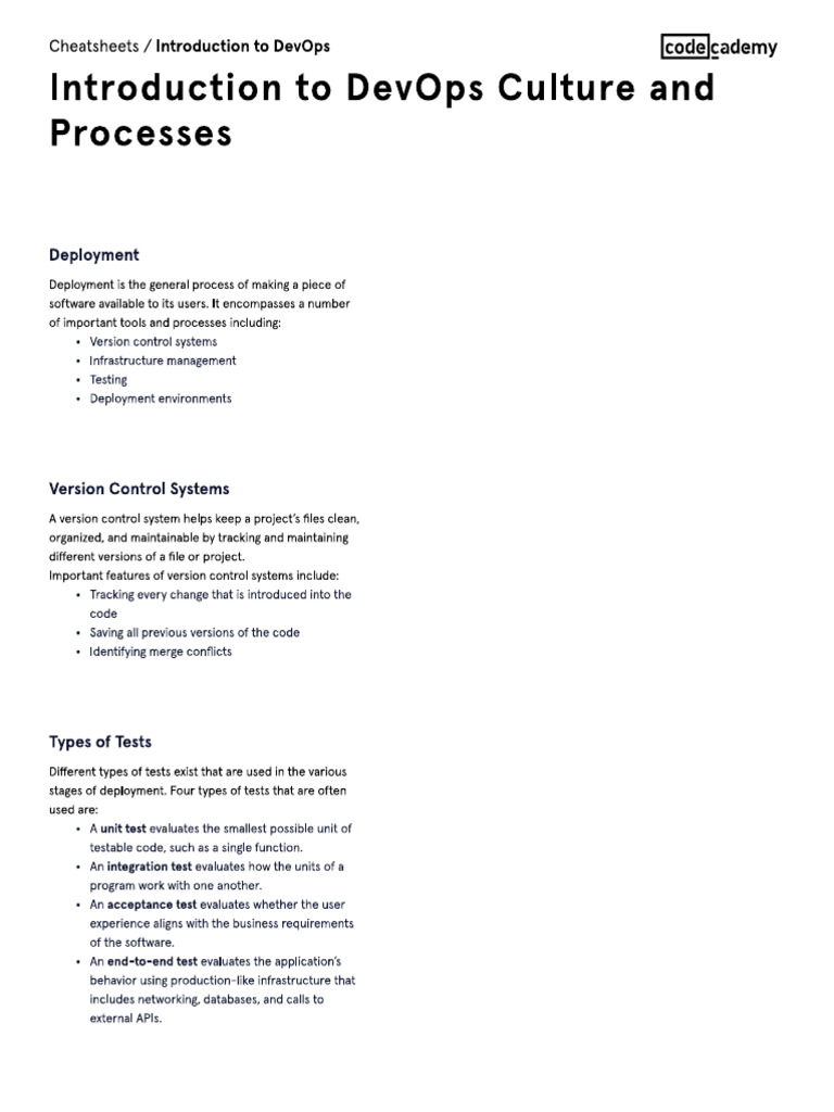 Devops Cheatsheet | PDF
