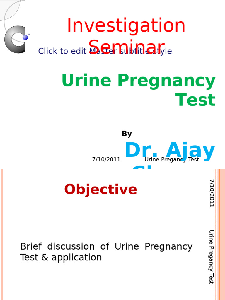 Urine Pregnancy Test | PDF